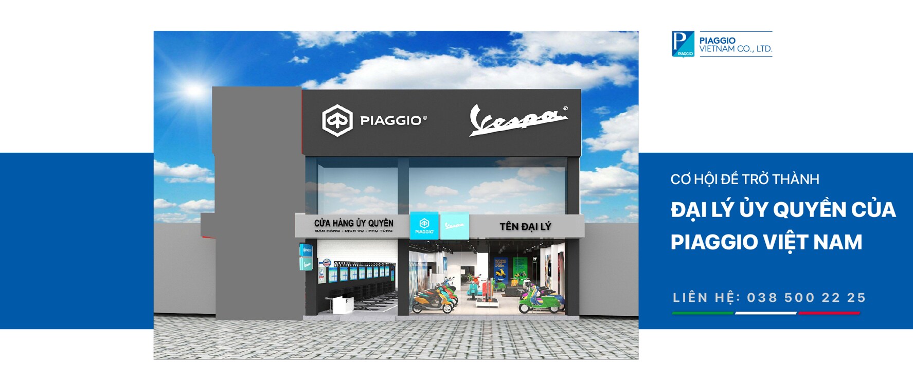 OPPORTUNITY TO BECOME OFFICIAL DEALER OF PIAGGIO VIETNAM